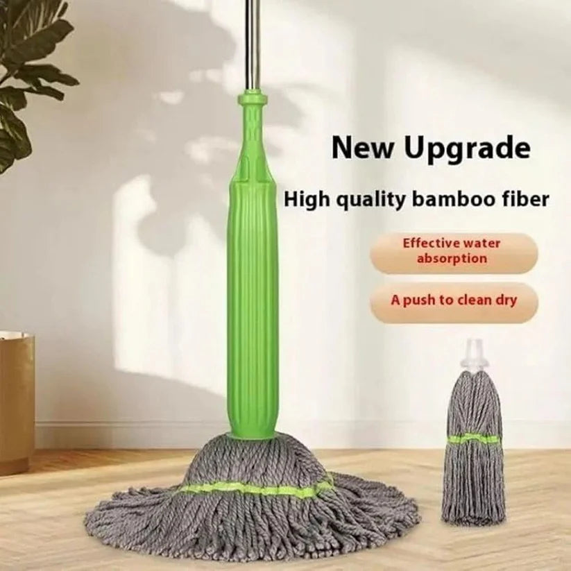 EcoClean Bamboo | 360° Rotierender Allzweck-Wischmopp – Wonder Sparks DE
